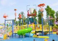 China 17X14m Size Ocean Theme Water Park Playground with High Interaction and Fiberglass Slides for sale