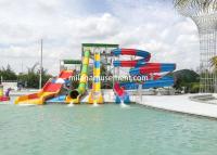 China Outdoor Spiral Water Slide Fiberglass Slide for Swimming Pool for sale
