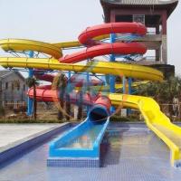 China Colorful And Thrilling Speed Spiral Water Slide For Funny for sale