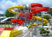 China Spiral Water Playground Slide Outdoor Fiberglass Water Slide for sale