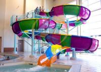 China Spiral Swimming Pool Slide FRP Water Pool Slide For Outdoor for sale