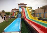 China Water Parks Fiberglass Racer Water Slide with Hot Dip Galvanized Steel for sale
