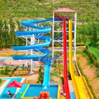China 12Meters Height Multiple Rainbow Race Water Slide For Adults for sale