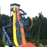China High Open Straight Speed Racer Water Slide For Amusement Park for sale