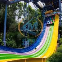 China High Speed Outdoor Racer Water Slide 12m/15m For Adults Thrilling for sale