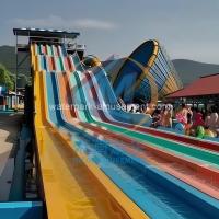 China Multiple Rainbow Water Slide Customized Size For Water Park for sale