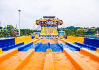 China Interactive And Funny Rainbow Water Racer Slide For Outdoor for sale