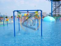 China Frog Shaped Arch Fun Water Spraying Commercial Splash Pad for Kids Outdoor Interactive for sale