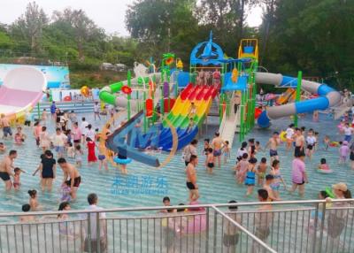 China Customized Kids Water Park Interactive With Fun 114mm Diamater Steel Column for sale