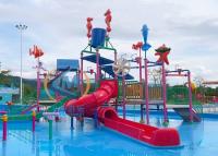 China Customized Kids Water Park Interactive With Fun 114mm Diamater Steel Column for sale