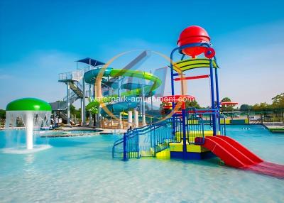 China 12*6.2m Funny Water Park Equipment For Outdoor With Water Slide for sale