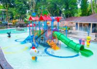 China 12*6.2m Funny Water Park Equipment For Outdoor With Water Slide for sale