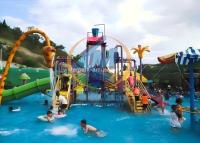 China Small Size Colorful Outdoor Water Amusement Slide With Fiberglass for sale