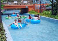 China Commercial Water Park Leisure River 70m Length Single Tube With 30kw Push Pump for sale