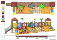 China Non Power Outdoor Playground Equipment For Kids Amusement Land Park for sale