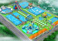 China PVC Tarpaulin Inflatable Park Equipment High Durability 100x50m Dimension for sale