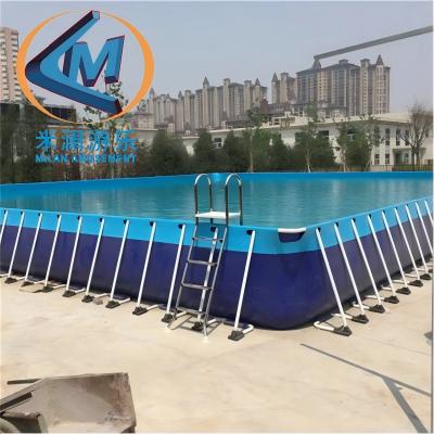 China Portable Water Park Outdoor PVC Amusement Park Pool With Frame for sale