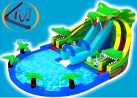 China Customized Movable Inflatable Water Park Slide Suitable For Outdoor for sale