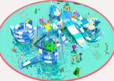 China Colorful Water Play Pool Proposal Big Comprehensive With Oval Round Pool for sale
