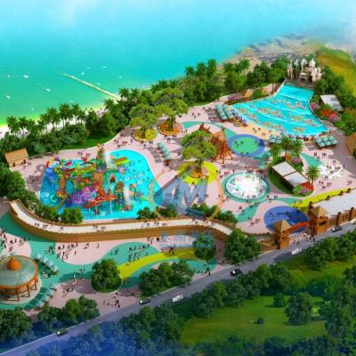 China Commercial Water Park Design Attractive 15-90cm Pool Depth For Indoor Outdoor for sale