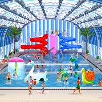China Commercial Water Park Design Attractive 15-90cm Pool Depth For Indoor Outdoor for sale
