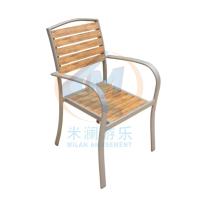 China Aluminum Frame Plywood Outdoor Leisure Chair  For Backyard for sale