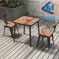 China Black Plastic Wood Leisure Chair Waterproof 57*58*89CM for sale