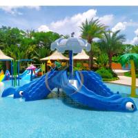 China Octopus Shape 4m Water Splash Pad for Kids Outdoor Interactive Spray Play Pool for sale