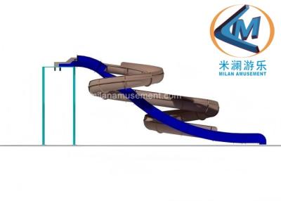 China Funny Body Water Slide Swimming Pool With Water Slide for sale