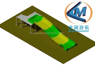 China FRP Pool Water Slide Durable Outdoor Water Park Water Slide for sale