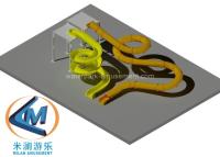 China FRP Pool Water Slide Durable Outdoor Water Park Water Slide for sale