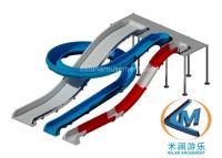 China Indoor/Outdoor Big Water Slide Combination Water Slide for sale