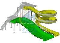 China Customized Rafting Slide End with Swimming Pool-Water Slide Outdoor Pool Slides For Family Fun for sale