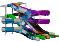 China Indoor/Outdoor Big Water Slide Combination Water Slide for sale