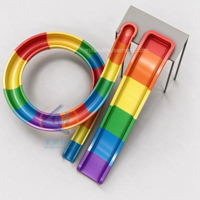 China Customized Platform Water Slide with Smooth Surface for Commercial Amusement Parks and Public Use for sale