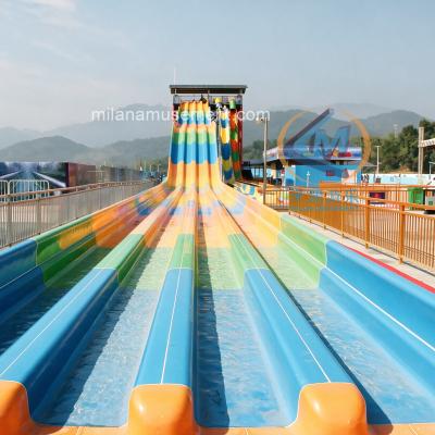 China Customized Commercial Interactive Multi-Lane Racer Water Slide for sale