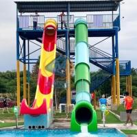 China High-Strength Fiberglass Water Slide – Aqua Park Pool Attraction for Private & Commercial Use for sale