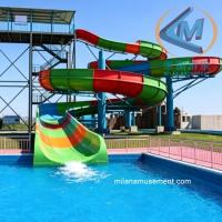 China Customized Rafting Slide End with Swimming Pool-Water Slide Outdoor Pool Slides For Family Fun for sale