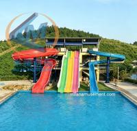 China Classic Rainbow Water Slide Combination – Multi-Lane Interactive Slide for Commercial Outdoor Water Parks for sale
