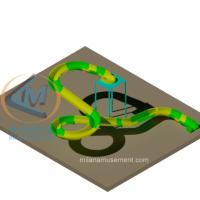China Outdoor Water Park Curve Water Slide-Suitable for Commercial or  Private Pool Use for sale