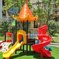 China Kids Fairy Theme Slide-Outdoor Playground Equipment with Spiral & Straight Slides for sale