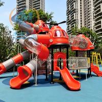 China Kids Fairy Theme Slide-Outdoor Playground Equipment with Spiral & Straight Slides for sale
