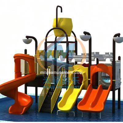 China CE Certified Castle Theme Kids Playground – Multi Water Slide Combo Design for Water Park & Private Settings for sale