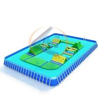 China Commercial Metal Frame Pool – Heavy-Duty Steel Frame with Inflatable Park for Water Park & Amusement for sale