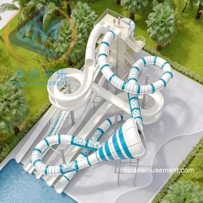China Custom Water Slide Tower Combo – High-Quality Spiral, Bowl & Straight Slides for Commercial Water Parks for sale