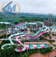 China Commercial Water Slide – High-Thrill FRP Water Roller Coaster with Safety Netting for Water Park & Water Settings for sale