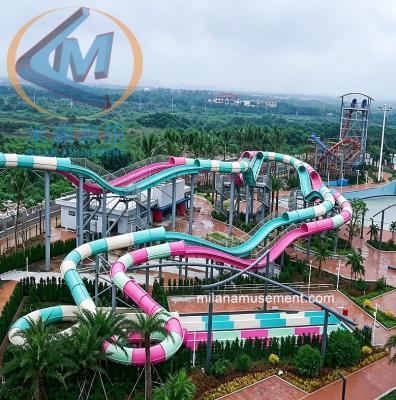 China CE Certified Water Roller Coaster – 240m High-Capacity FRP Water Slide for Commercial Water Parks for sale