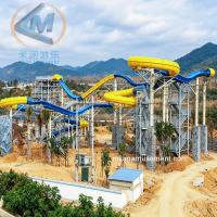 China Commercial Water Slide – High-Thrill FRP Water Roller Coaster with Safety Netting for Water Park & Water Settings for sale