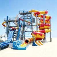China Commercial Serpent Water Slide for Sale – 20m High Multi-Lane FRP Water Slide for Water Parks & Resorts for sale