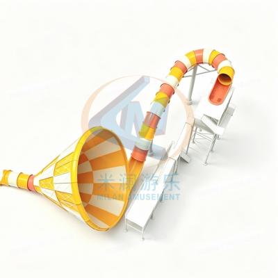 China Colorful Giant Tornado Water Slide – High-Thrill Tornado Ride for Water Parks & Amusement Centers for sale